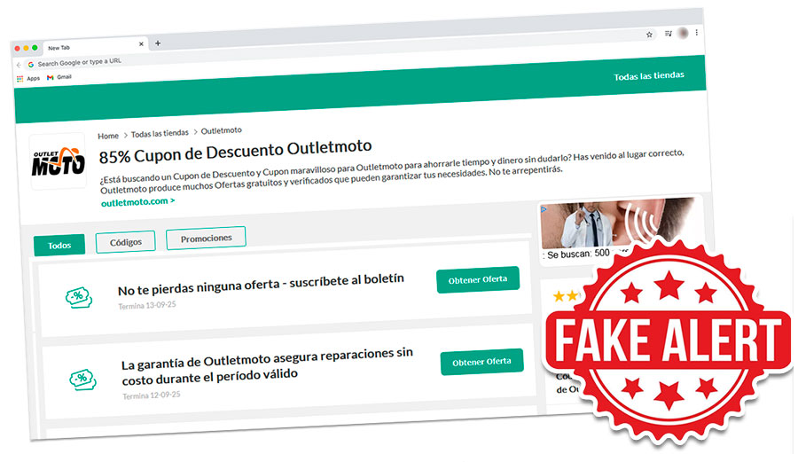 Cupones con código de descuento