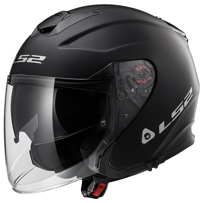 LS2 OF521 INFINITY MONOCOLOR JET HELMET - MATTE BLACK - Offer