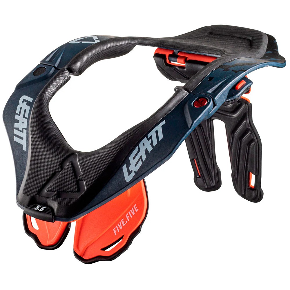 NECK BRACE LEATT 5.5 - NEGRO / NARANJA - Oferta