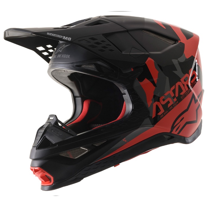 CAPACETE CROSS / ENDURO ALPINESTARS SUPERTECH SM8 ECHO PRETO / CINZA ...