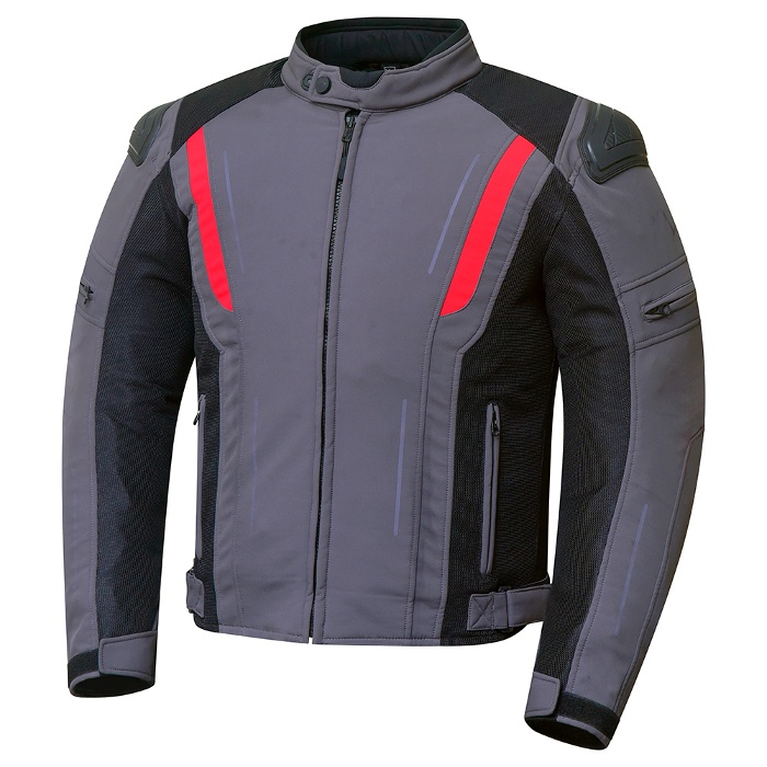 OUT RUNNER 4 SEASONS JACKET - GRAY / BLACK / RED - Offer