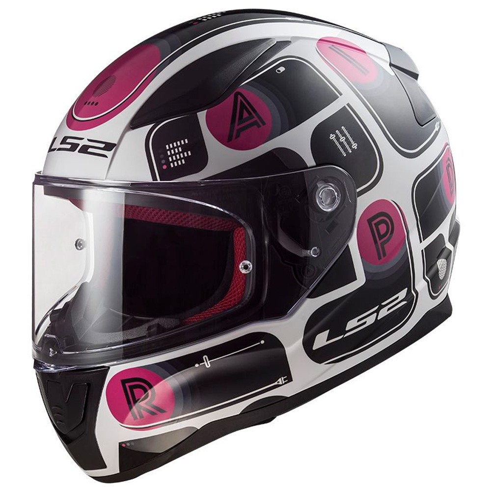 CAPACETE LS2 FF353 RAPID BRICK - PRETO / ROSA - Oferta
