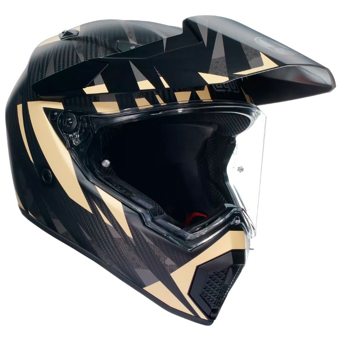 CAPACETE TRAIL AGV AX9 CARBON STEPPA - PRETO / AREIA - Oferta