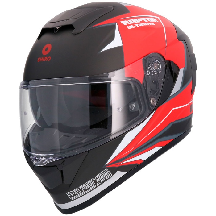 CASCO SHIRO RAPTOR ULTIMATE - ROJO MATE - Oferta