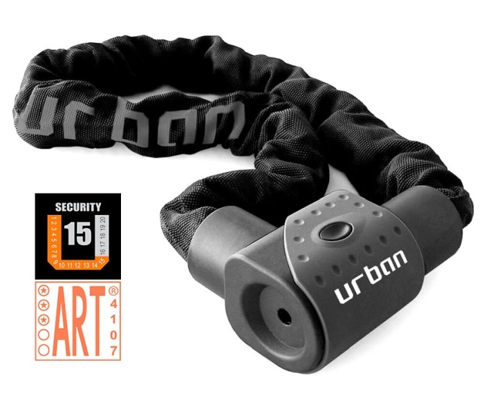CHAINE ANTIVOL URBAN CHAINLOCK 10K 120cm ART3 - Offre